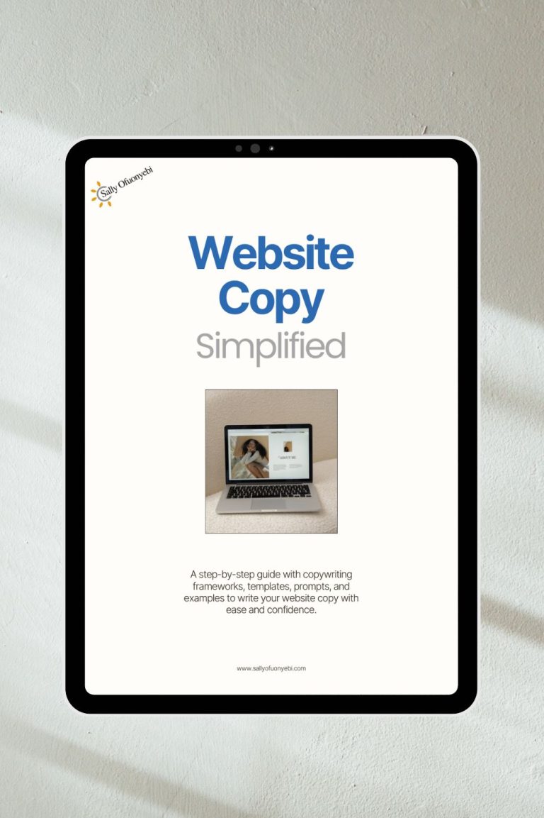 The Easiest Website Copy Template for Business Owners